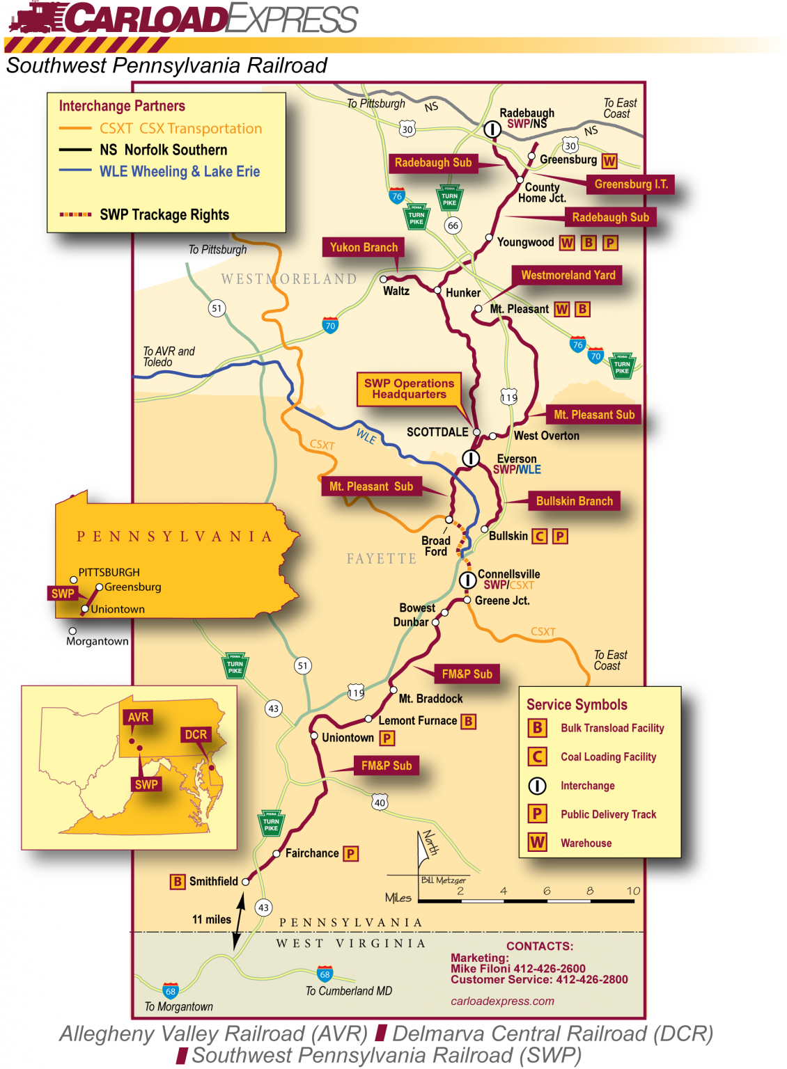 Southwest Pennsylvania Railroad - Carload Express, Inc.